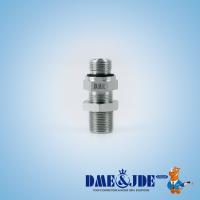 China Durability Straight Hydraulic Hose Adaptors BSPT Male 60° DABTM128M for sale