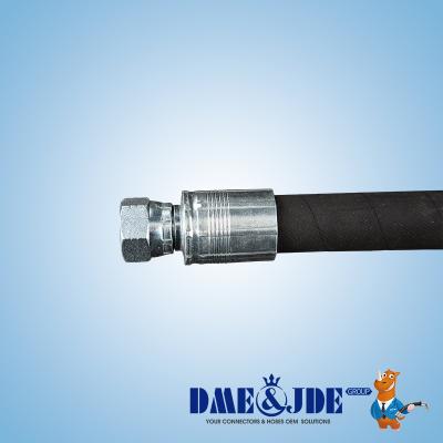 China High Temp Wire Spiral Hydraulic Hose Assembly 4 layers For Heavy Machinery for sale