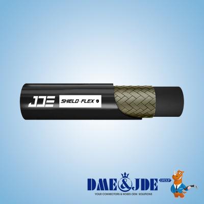 China BS EN 1762 LPG Hoses 1W Wire Braided Fluid Hose Synthetic Rubber 3/8''-2'' for sale