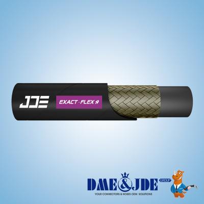 China Super Pressure 1SC+ Single Wire Braided Hydraulic Fluid Hose 1 Layer Synthetic Rubber for sale