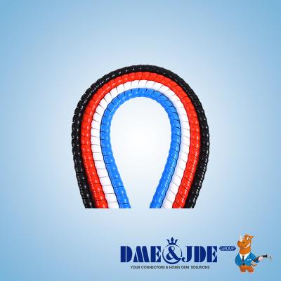 China Flexible Plastic Spiral Wrap Protective Sleeve With Wear Resistance for sale