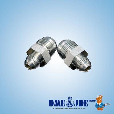 China Hydraulic Hose Adaptors Connector BSPP Male 60° Metric Male + O Ring + Retaining Ring for sale