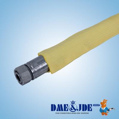 China Black Easy Flex Velcro Hydraulic Hose Sleeve Tailor Made For Customers for sale