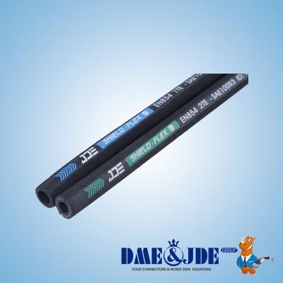 China High Pressure Jack Wire Braided Rubber Hose Hydraulic Fluid Hose for sale