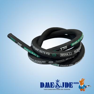 China BS EN 853 2ST Wire Braided Hydraulic Hose for sale