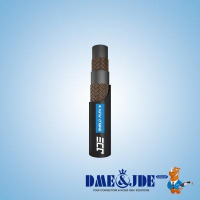 China BS EN 854 2TE Textile Braided Hydraulic Hose for sale