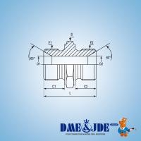 China DME&JDE Hydraulic Connector BSP DABPM105M for sale