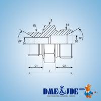 China DME&JDE Hydraulic Connector BSP DABPM152M for sale