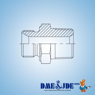 China DME&JDE Hydraulic Connector BSP DABPM107M-LH for sale