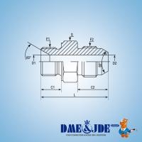 China DME&JDE Hydraulic Connector BSP DABPM152JM for sale