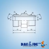 China DME&JDE Hydraulic Connector BSP DABPM107M for sale