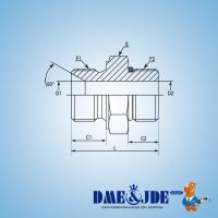 China DME&JDE Hydraulic Connector BSP DABPM1305 for sale