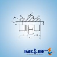China DME&JDE Hydraulic Connector BSP DABPM106Q for sale