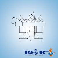 China DME&JDE Hydraulic Connector BSP DABPM1525 for sale