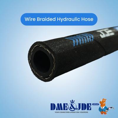 China BS EN 853 1ST Wire Braided Hydraulic Hose for sale