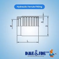 China No Skive Ferrule DPF2T Metric Hydraulic Hose Fittings For SAE100 R1AT R2AT Or EN853 1SN 2SN for sale