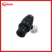 China Stainless Steel Fiber Optic Fan Out Kit 2-12 Core Bundle Splitter POM Black 0.9-3.0mm for sale
