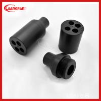 China Stainless Steel Fiber Optic Fan Out Kit 2-12 Core Bundle Splitter POM Black 0.9-3.0mm for sale