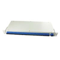 China 1x4 FTTH PLC Splitter SC Planar Waveguide Type Optical Box 1260-1650nm for sale