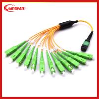 China Fiber Optic Buffer Tube Fan Out Kit 0.9mm High Stability Bundle 12 Core Splitter for sale