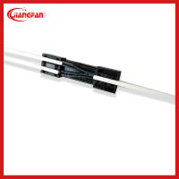 China Multicore Ribbon Fiber Optic Fan Out Kit For PLC Divider Indoor Bare Flat Cable for sale