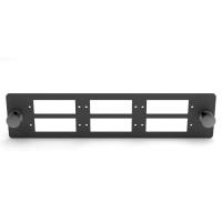 China Customized 3L-JF Fiber Optic Adapter Panel 12 Core 6 Duplex LC SPCC Black for sale