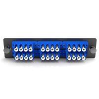 China Customized 3L-JF Fiber Optic Adapter Panel 12 Core 6 Duplex LC SPCC Black for sale