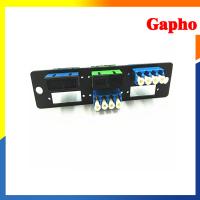 China Customized 3L-JF Fiber Optic Adapter Panel 12 Core 6 Duplex LC SPCC Black for sale