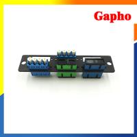 China Customized 3L-JF Fiber Optic Adapter Panel 12 Core 6 Duplex LC SPCC Black for sale