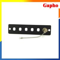 China 6 Port Optical Fiber Distribution Frame ST Adapter Metal Panel for sale