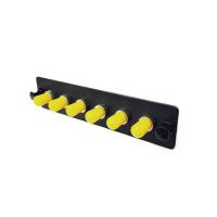 China 6 Port Optical Fiber Distribution Frame ST Adapter Metal Panel for sale