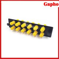 China 12 Port Adapter Optical Fiber Distribution Frame Pigtail Round Head ST Hook for sale