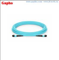 China Multicore MPO to MPO Fiber Optic Patch Cable 12 Core OM3 OM4 3.0mm for sale
