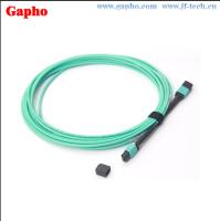 China Multicore MPO to MPO Fiber Optic Patch Cable 12 Core OM3 OM4 3.0mm for sale