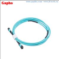 China Multicore MPO to MPO Fiber Optic Patch Cable 12 Core OM3 OM4 3.0mm for sale