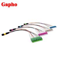 China MPO MTP 12 Core Ribbon Fiber Optic Patch Cable OS2 OM3 OM4 LSZH 4.5mm for sale