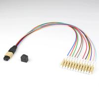 China MPO MTP 12 Core Ribbon Fiber Optic Patch Cable OS2 OM3 OM4 LSZH 4.5mm for sale