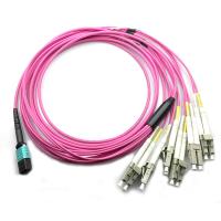 China MPO MTP 12 Core Ribbon Fiber Optic Patch Cable OS2 OM3 OM4 LSZH 4.5mm for sale