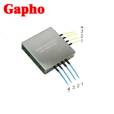China MEMS Latch Series 4x4 Fiber Optic Switch Connect Optical Channels by Redirecting for sale