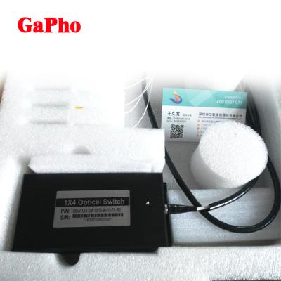 China Customizable Length Mini 1x4 Fiber Optical Switch Sm Mm Type 1260-1650nm for sale