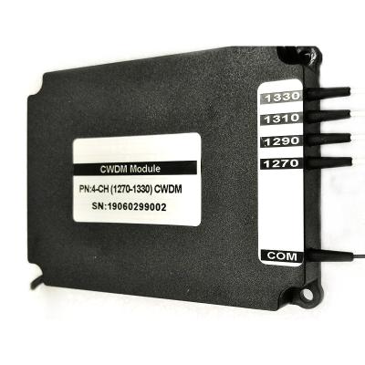 China 6 Channel CWDM Mux Demux Module 1310 1550nm Corning SMF-28e Ultra Fiber for sale