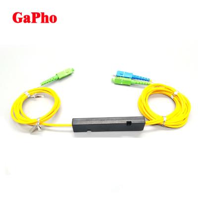 China High Isolation FWDM 1260-1360T 1460-1620R FC APC 1x1 1x2 Fiber Optic WDM for sale
