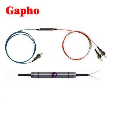China Fiber FBT Fusion Pull Cone Steel Tube PLC Optical Splitter 1x2 2x2 for FTTH for sale