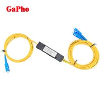 China 1x2 2x2 FBT Fusion Pull Cone Steel Tube Fiber Optic Coupler FTTH Passive 1310nm for sale