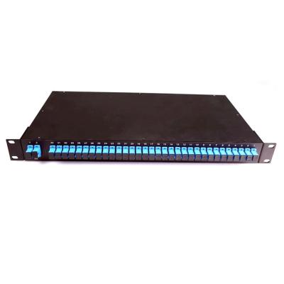 China Rack Mount Optical PLC Splitter 1x8 1260-1650nm for FTTX PON Networks for sale