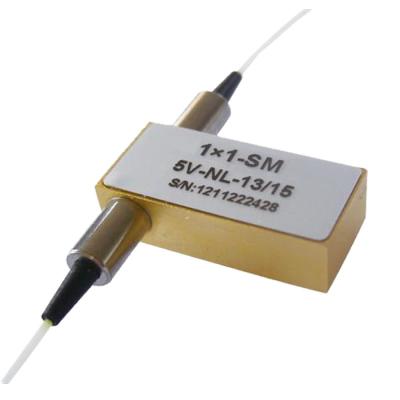China 1x1 Mechanical Fiber Optic Switch 850nm 1310nm for System Monitoring Low Loss for sale