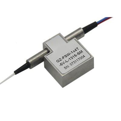 China High Channel Isolation Fiber Optic Switch 1x4 Optical Switch 850nm 1310nm for sale