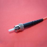 China ST Fiber Optic Connector Single Mode Multimode 0.20dB Insertion Loss Round Threaded for sale