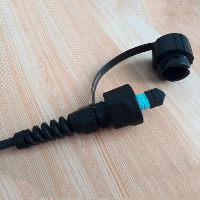 China ODVA MPO Waterproof Protection Terminating Fiber Optic Cable IP68 for sale