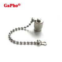 China Female Anti Loss Fiber Optic Dust Cap with Metal Chain FC01 for Connector Protection for sale